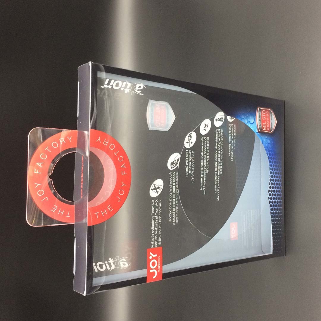 China clear plastic boxes PVC box with hanger wholesale customized size