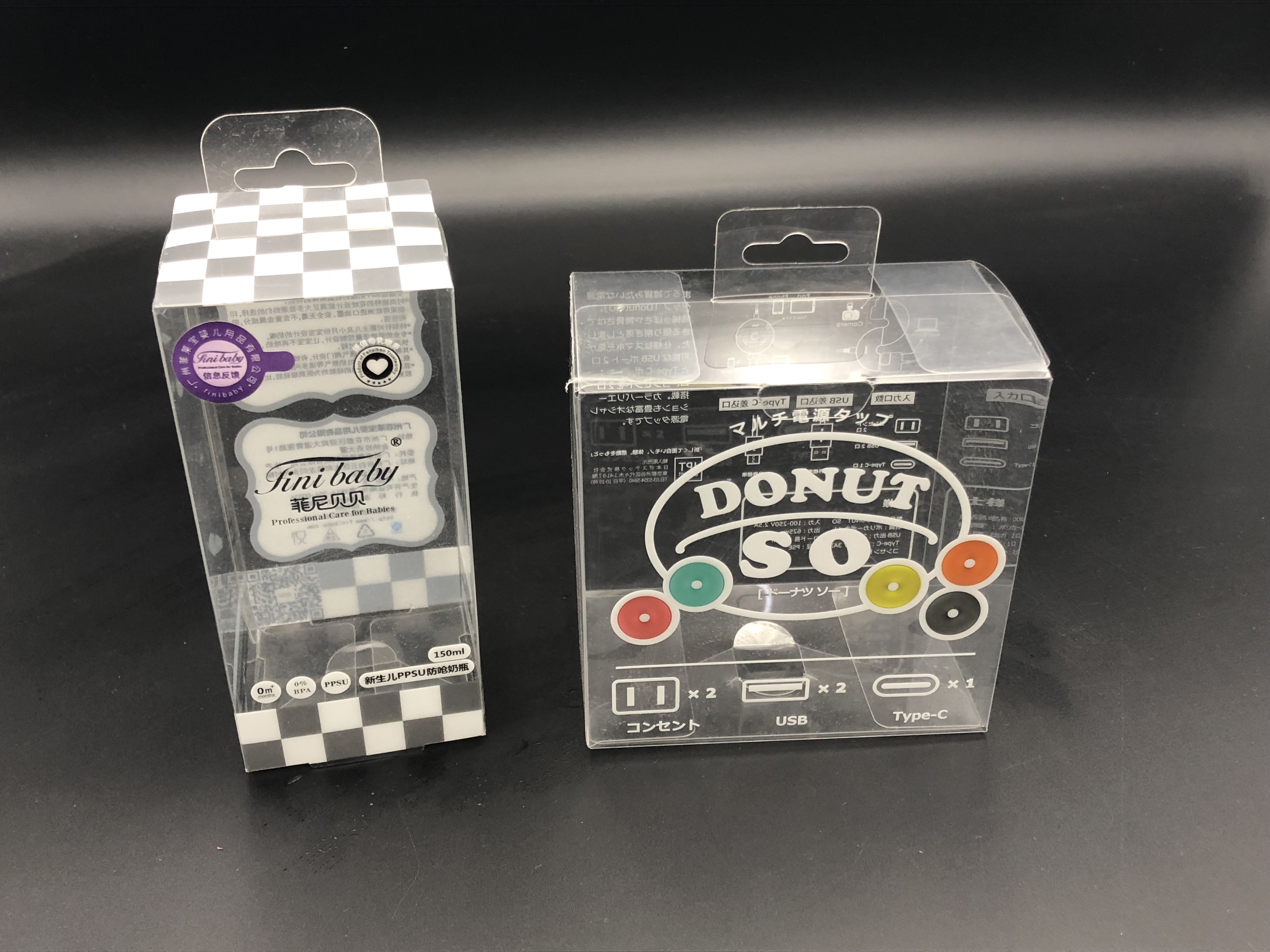 clear plastic boxes soft crease box folding up box acetate box printing ...